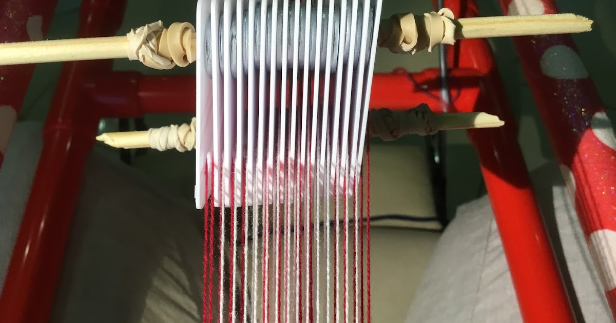 Weaving Down the Road: More Details on the Red PVC Loom