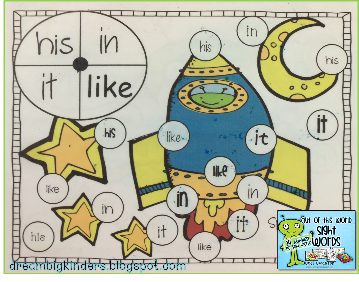 Dream Big Kinders: Kindergarten Sight Word Activities and a FREEBIE!