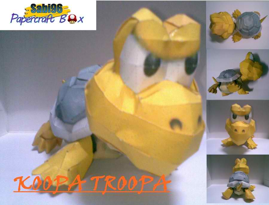 Mario Galaxy - Koopa Troopa Papercraft | Papercraft Paradise ...