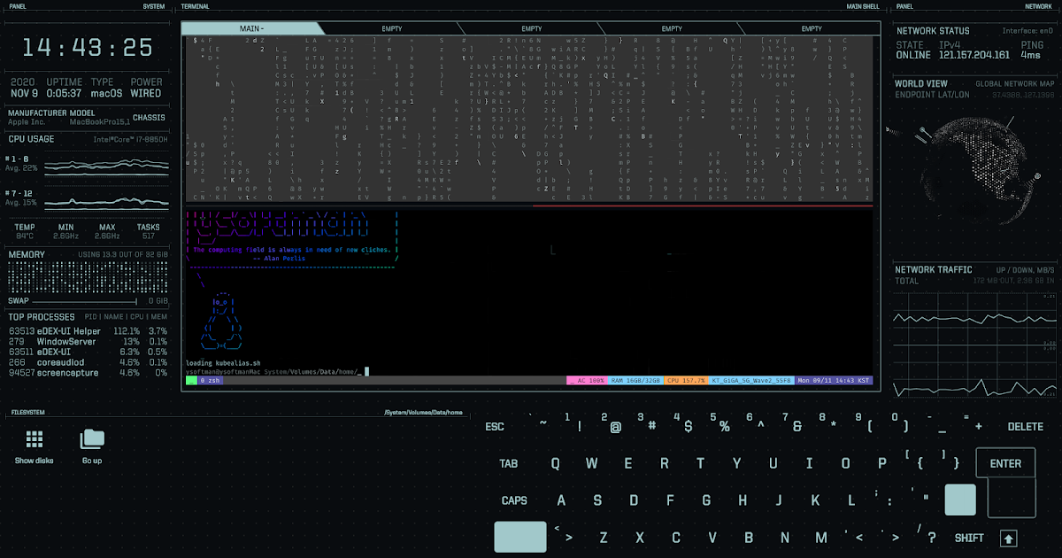 sentimental programmer: edex-ui