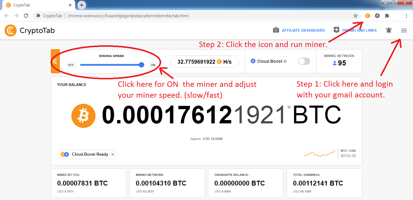 Online Earning: CryptoTab Browser