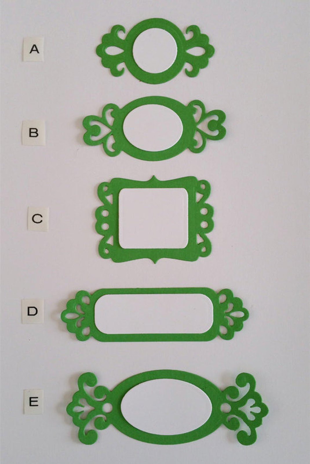 Felicitari handmade (realizate manual): Etichete duble