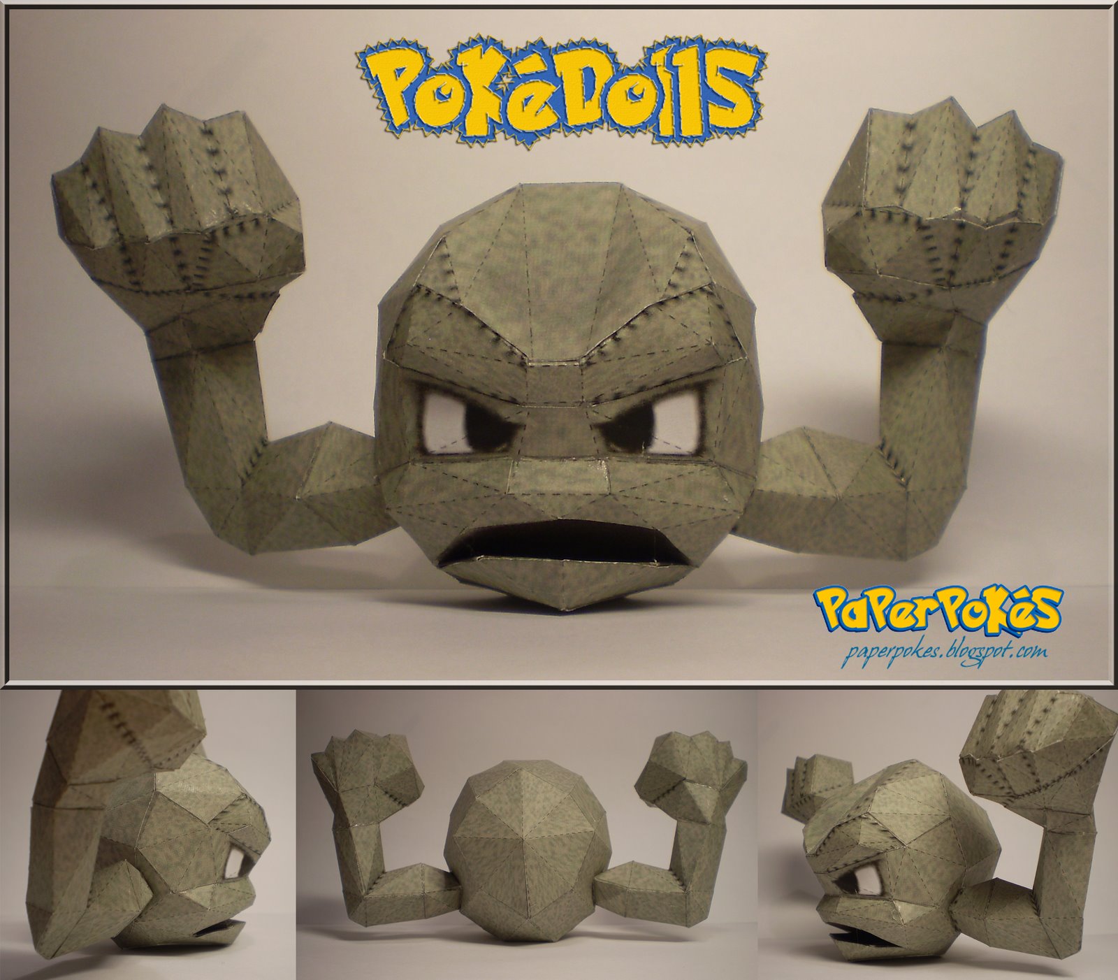 Geodude Doll | EdKuN´s Papercraft