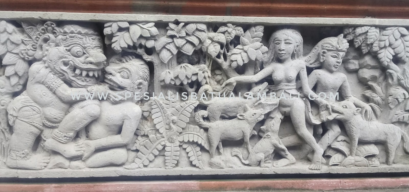 Panil ukir batu alam murah - Spesialis Batu Alam Bali