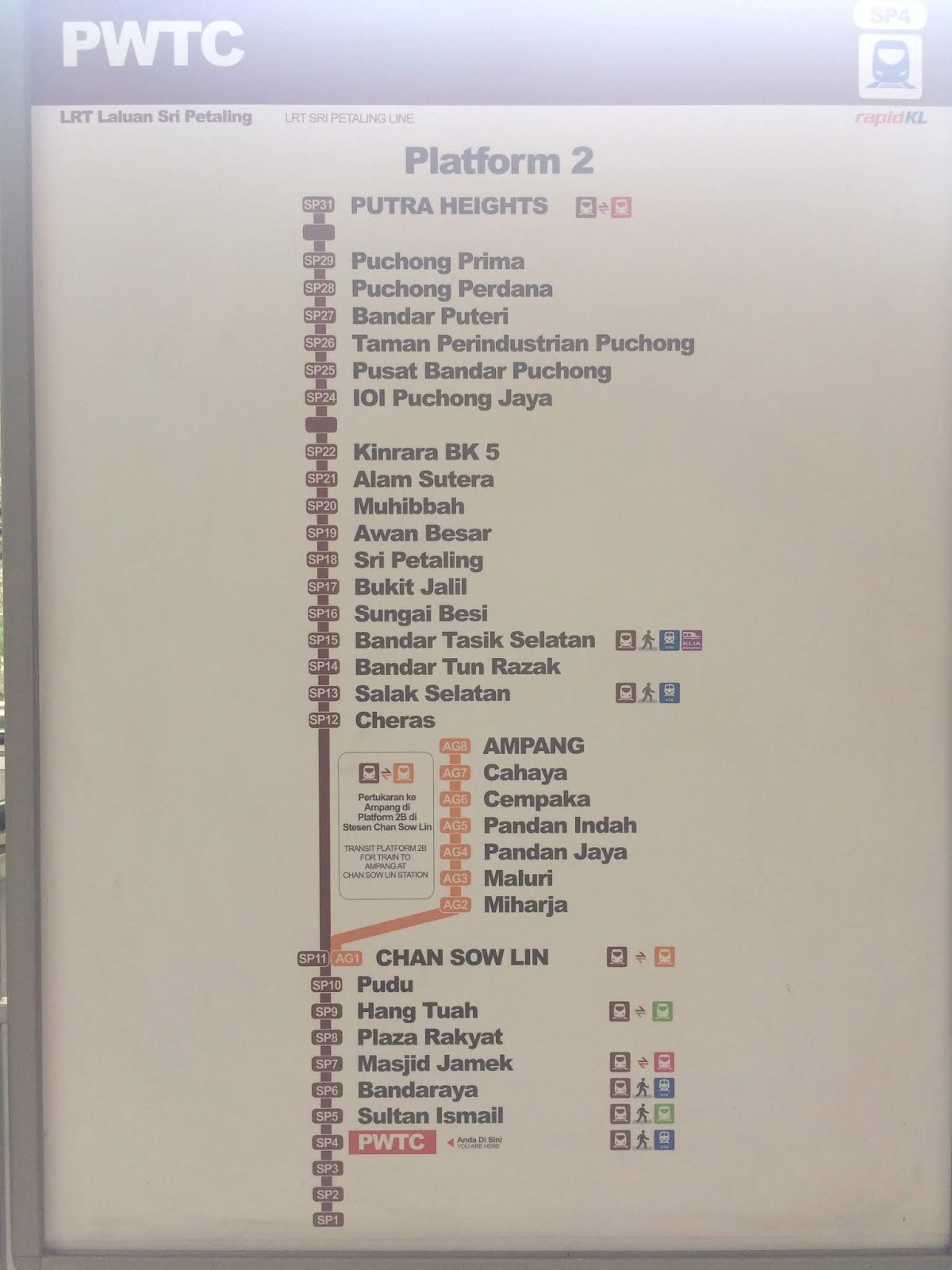 Kuala Lumpur Walk Pics : Kuala Lumpur: LRT PWTC Station