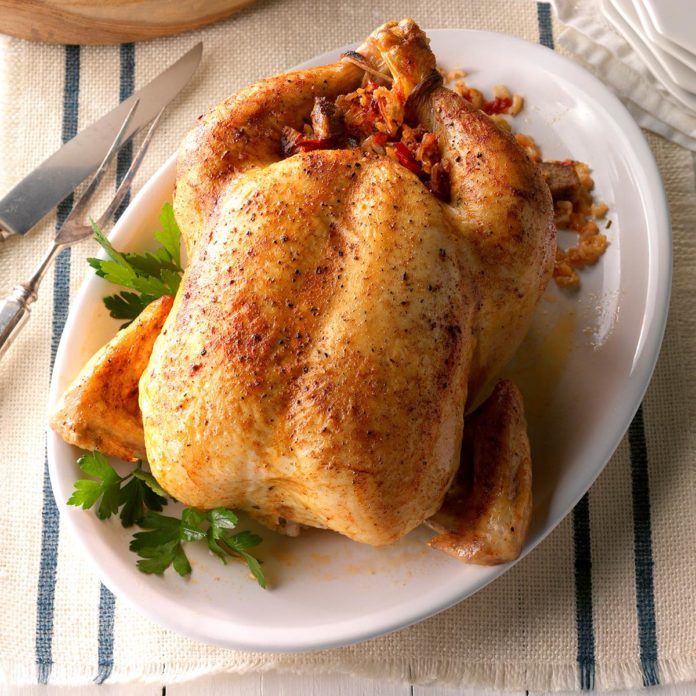 RECIPES: STUFFED ROASTED CHICKEN
