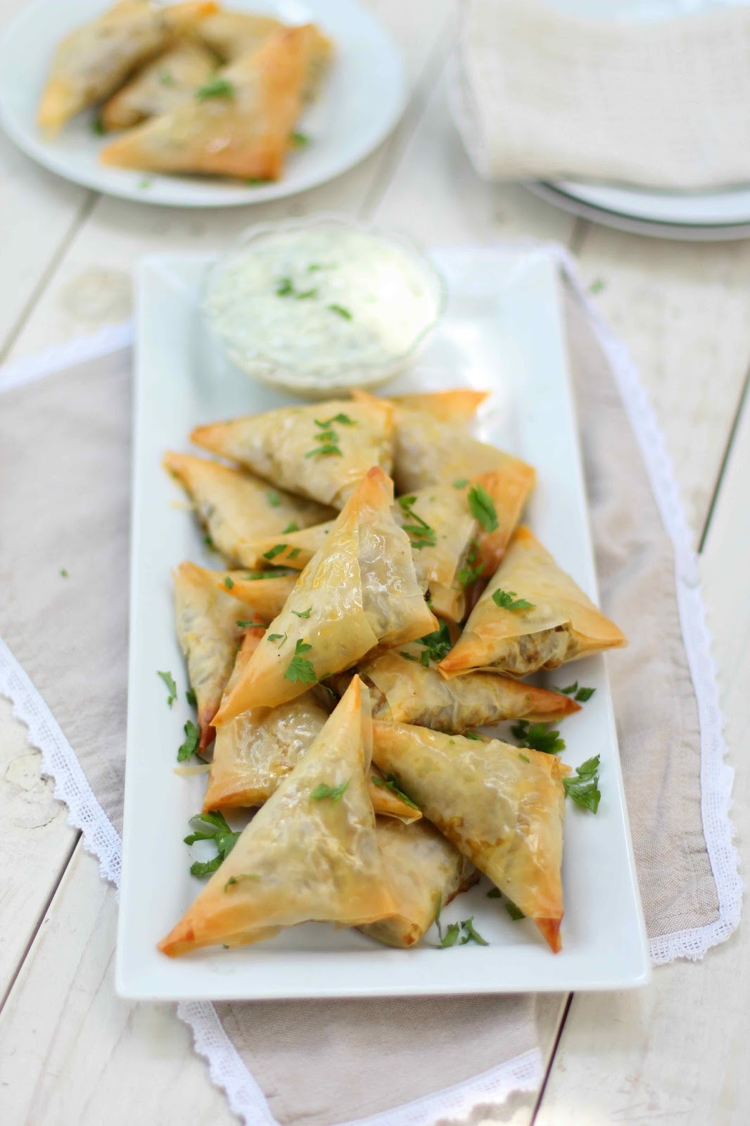 UndomestiKATEd: Easy Baked Mushroom and Beef Samosas