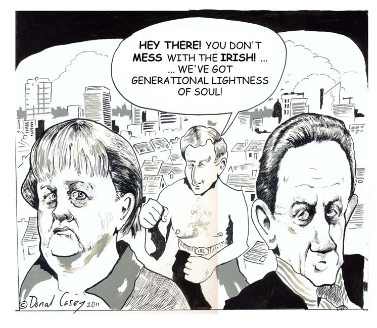 Enda Kenny shows ’em.. « Donal Casey Illustration