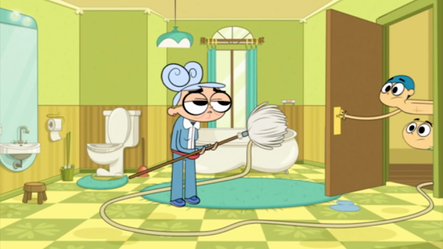 Shirtless Drawn Cartoon Boys & Men: Zack Freeman in Swimming Trunks 4