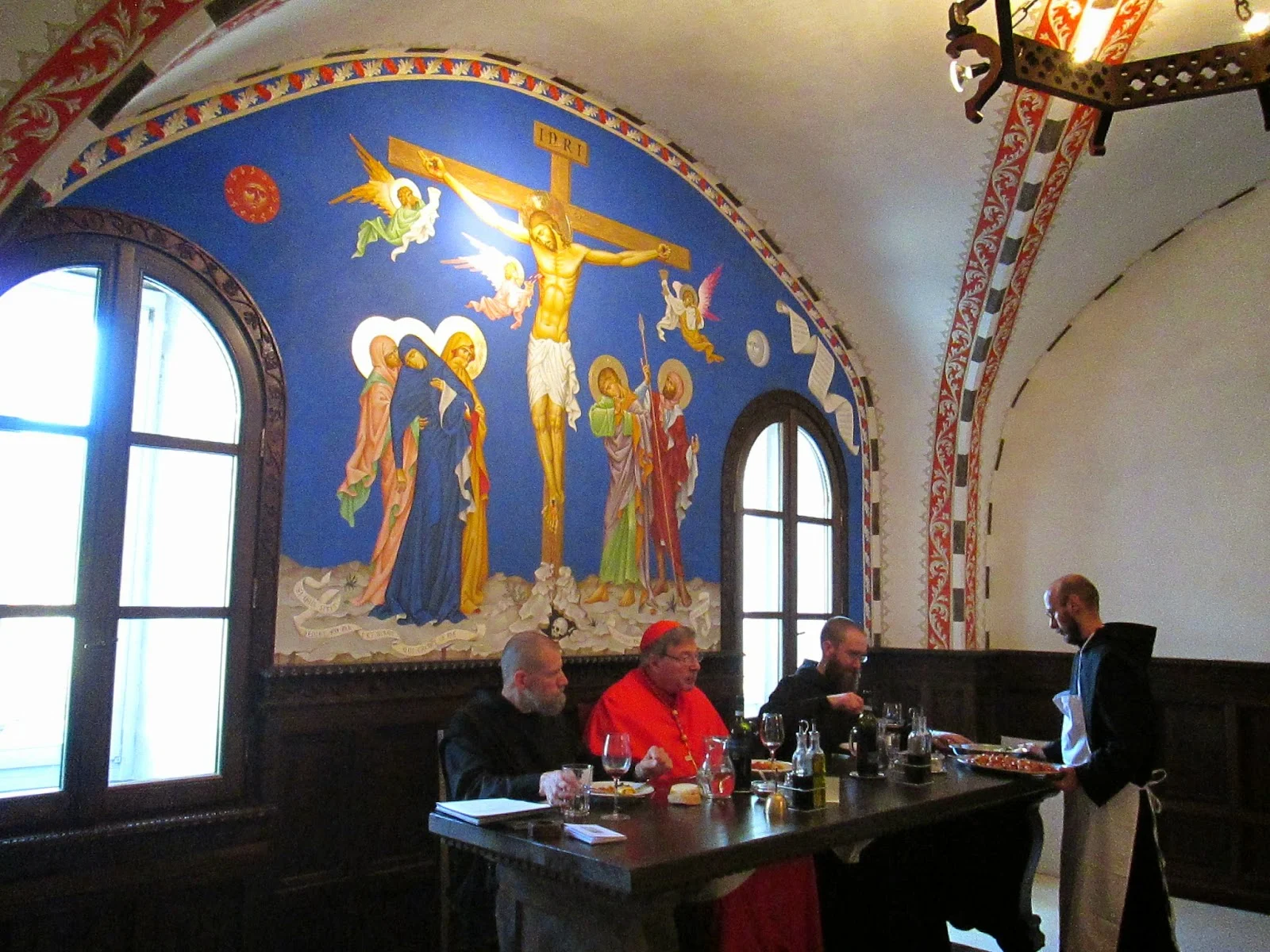 New Liturgical Movement: New Sacred Art: The Monastic Refectory in Norcia