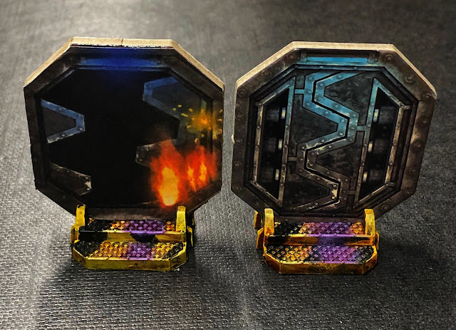 Give'em Lead: DIY: Space Hulk Doors and Objectives