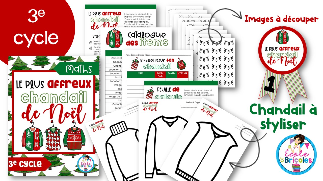 École et bricoles: Le plus affreux chandail de Noël