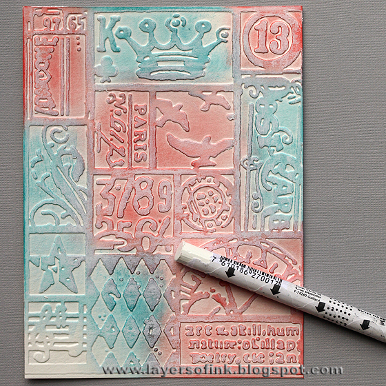 Layers of ink: Dry Embossed Wax Resist Tutorial