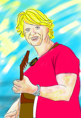 Thad's iPad Art: Bo Duke - ArtStudio