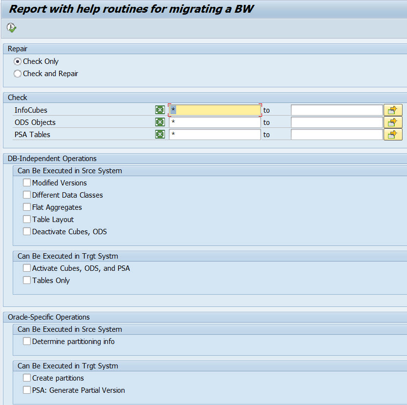 Martin Maruskin blog (something about SAP): Programs for migrating a BW ...