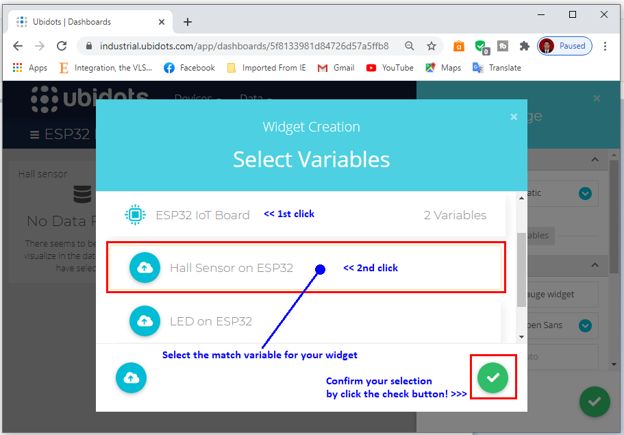 Internet Of Things Monitoring Sensor And Controlling Led On Ubidots Dashboard Using Mqtt
