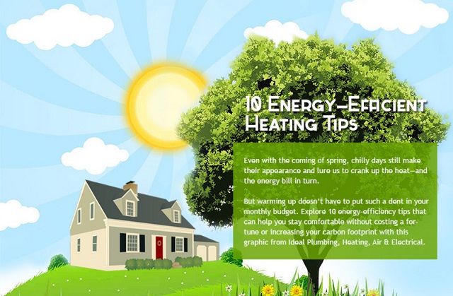 10 Energy Efficient Heating Tips [Infographic] - Visualistan