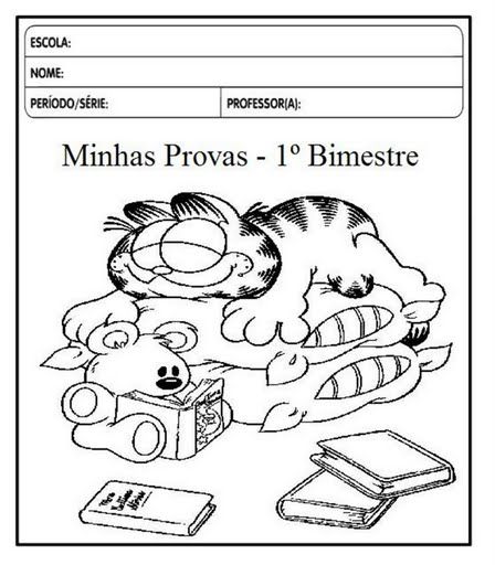 Capas de prova prontas para imprimir - capas de provas do 1° Bimestre ...