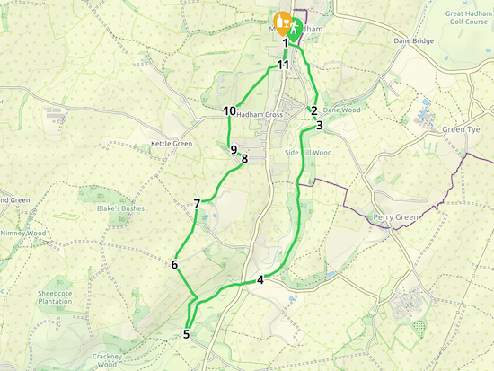 Hertfordshire Walker: Walk 92: Much Hadham South Loop