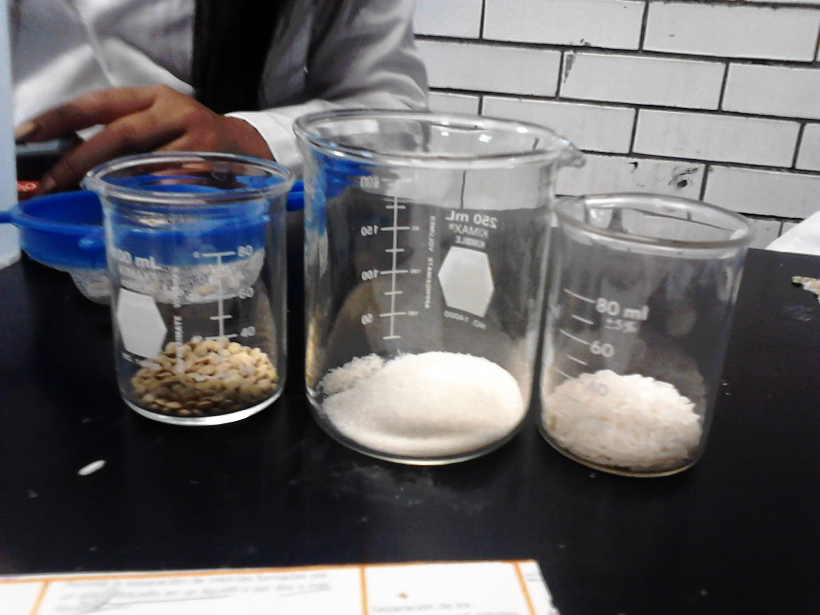 Quimica I: Practica de laboratorio: Mezcla heterogenea 3 fases solidas