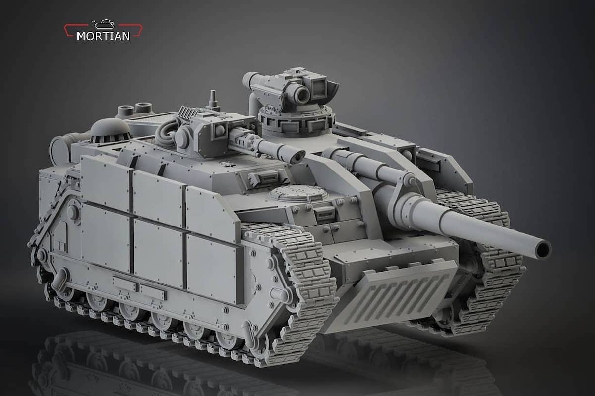 Wargame News and Terrain: Mortian: More New SciFi Modular Tanks Previewed