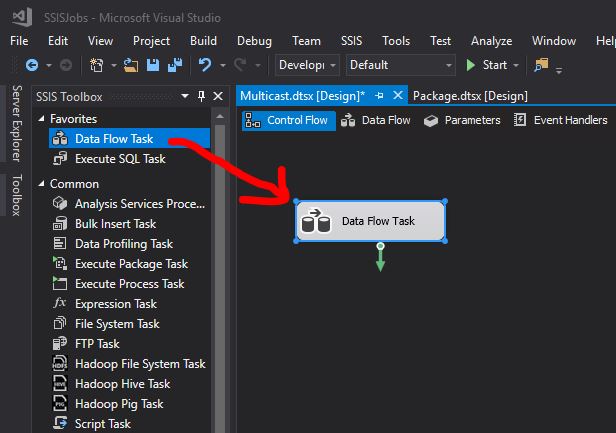 SQL Server Integration Service (SSIS) 2017 - Multicast Transformation ...