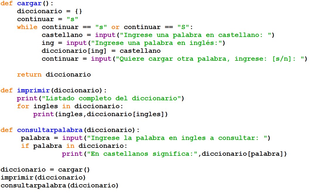 Programar Con Python Ejercicios Con Diccionarios