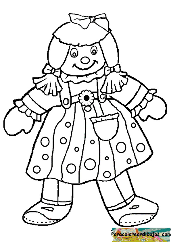 Muñeca de trapo para colorear - Imagui