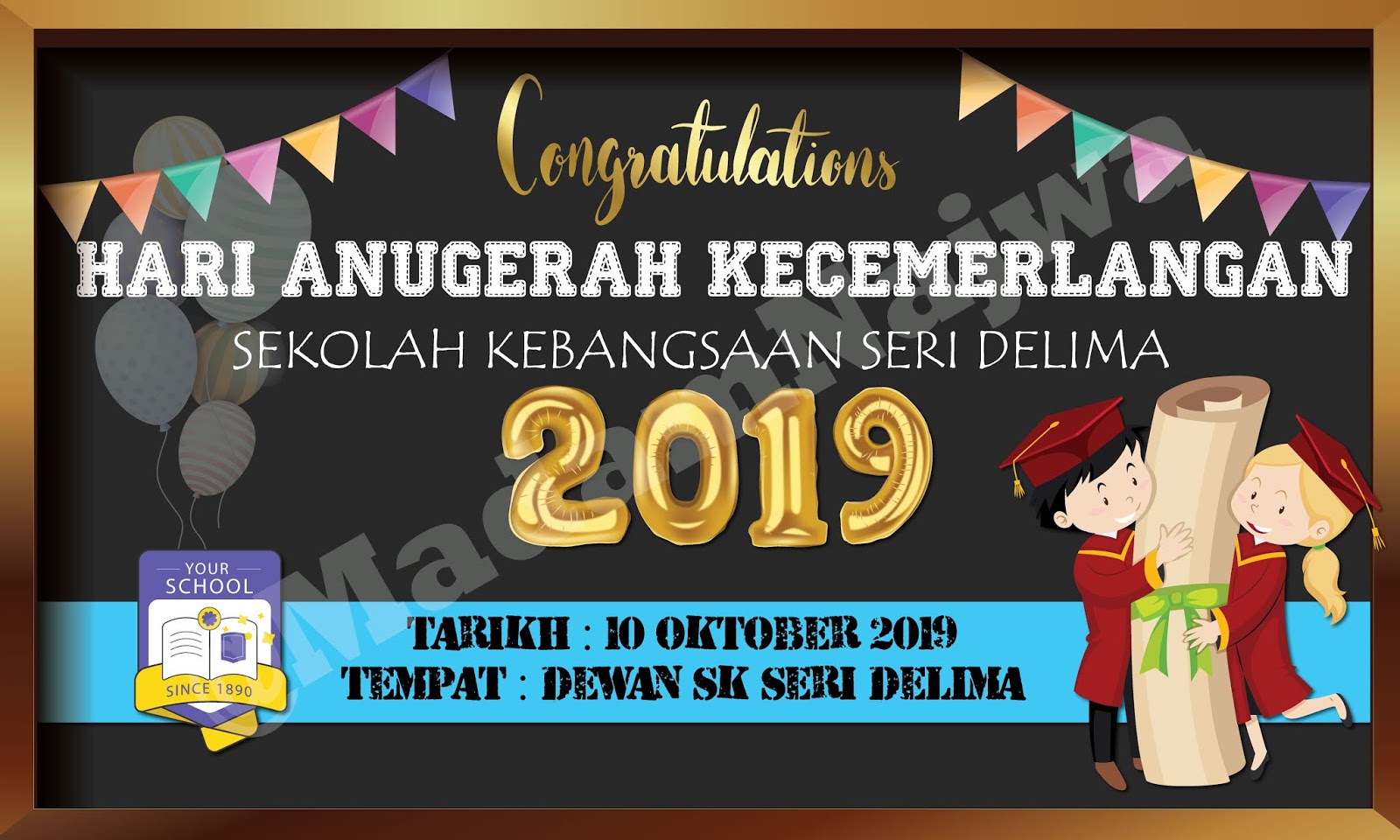 Banner dan Bunting Sekolah: DESIGN BANNER DAN BUNTING PROGRAM