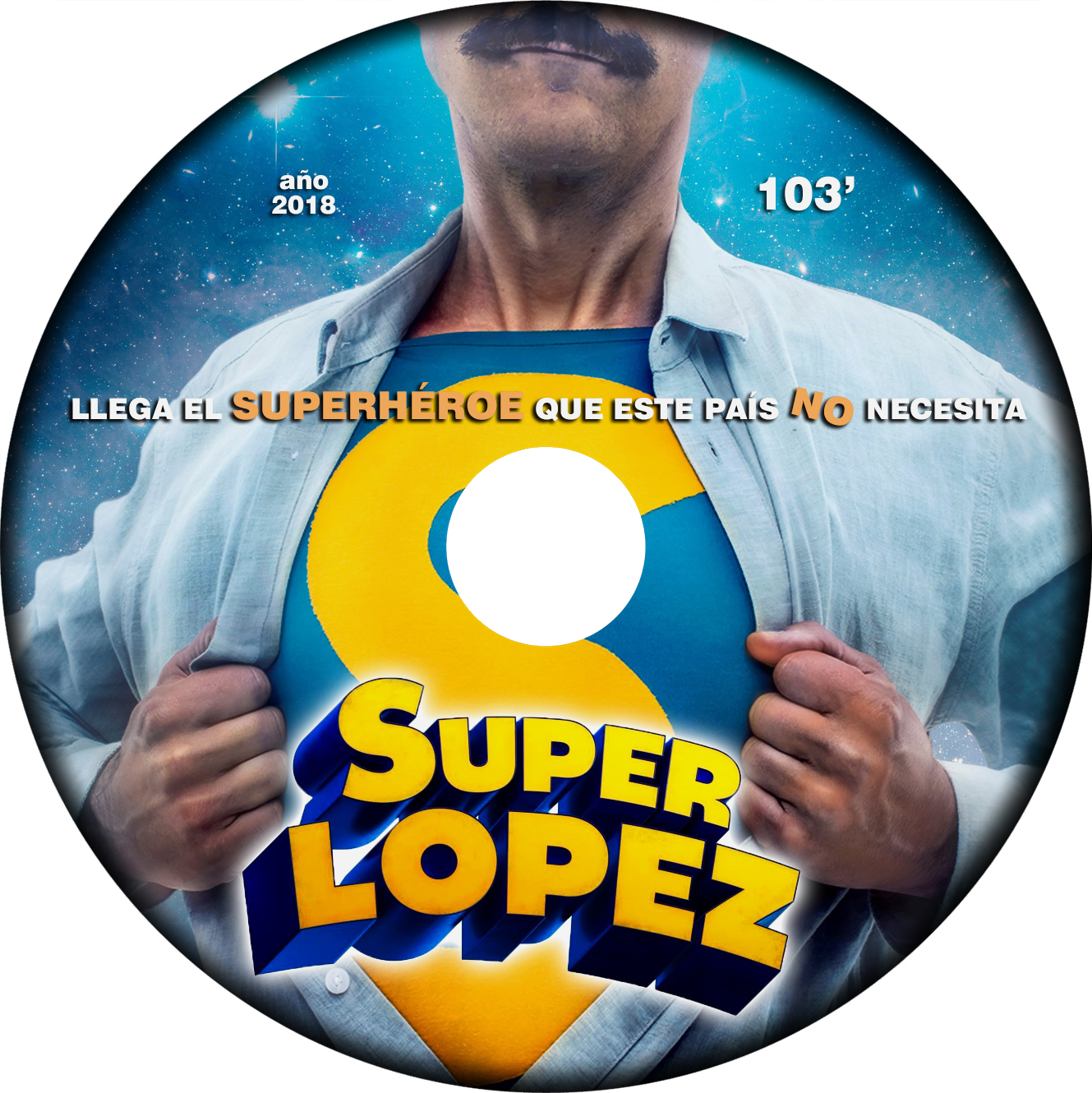 Caratulas de películas DVD para cajas CD: Superlópez - [2018]