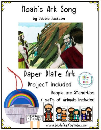 Noah's Ark Song & Paper Plate Project | Bible Fun For Kids
