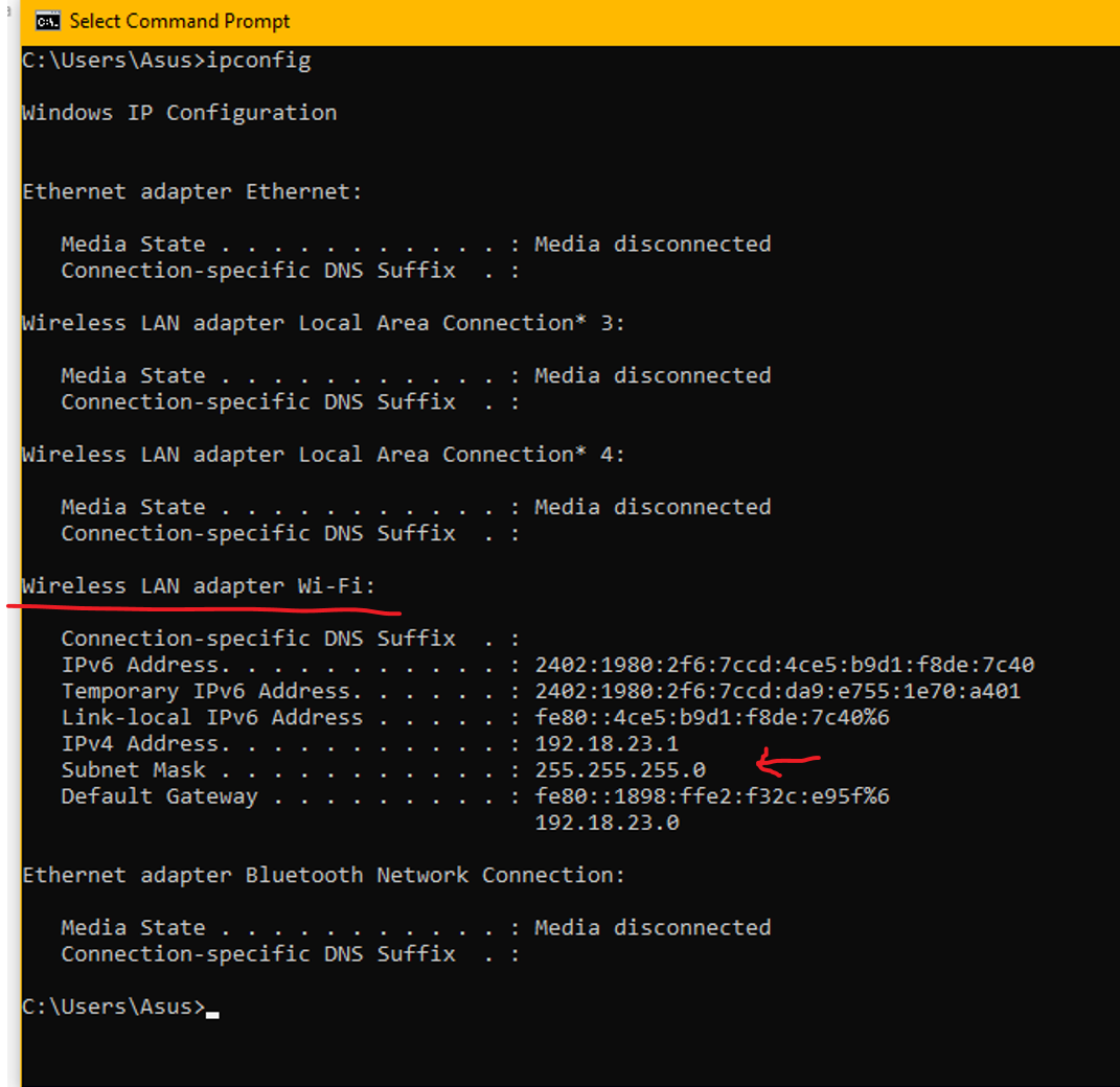 3. TCP/IP Setting Configuration