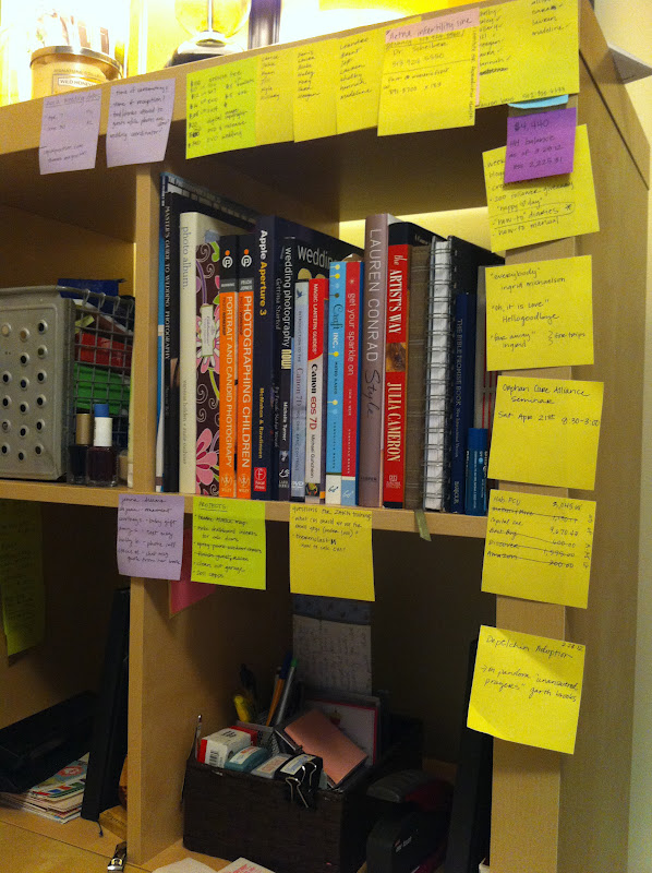 black tag diaries: project organization :: free the stickies!