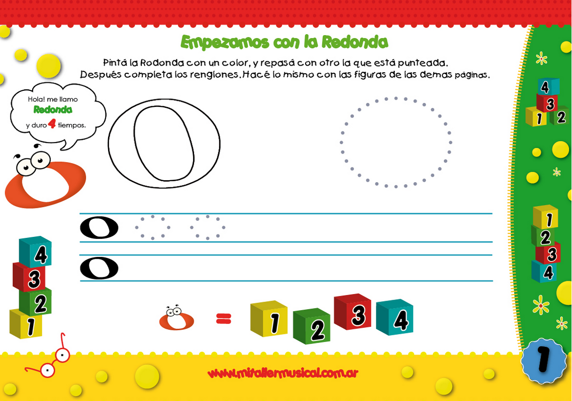 TRABAJAMOS LA CLAVE DE SOL Y LA NOTA REDONDA