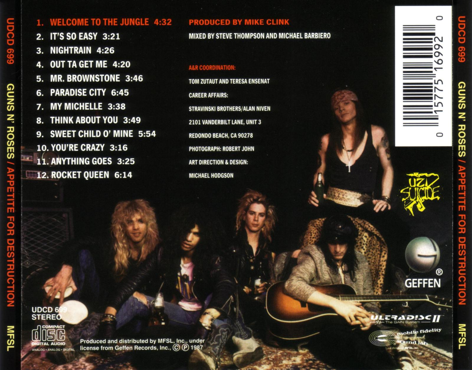 Guns N' Roses - Appetite For Destruction (1987)