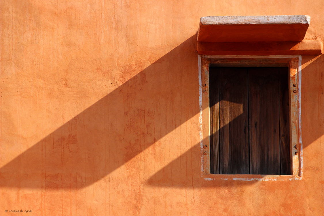 Minimalist Photography - by Prakash Ghai: Window With Long Shadow