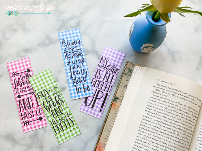 Free Printable Cute Bookmarks | i should be mopping the floor
