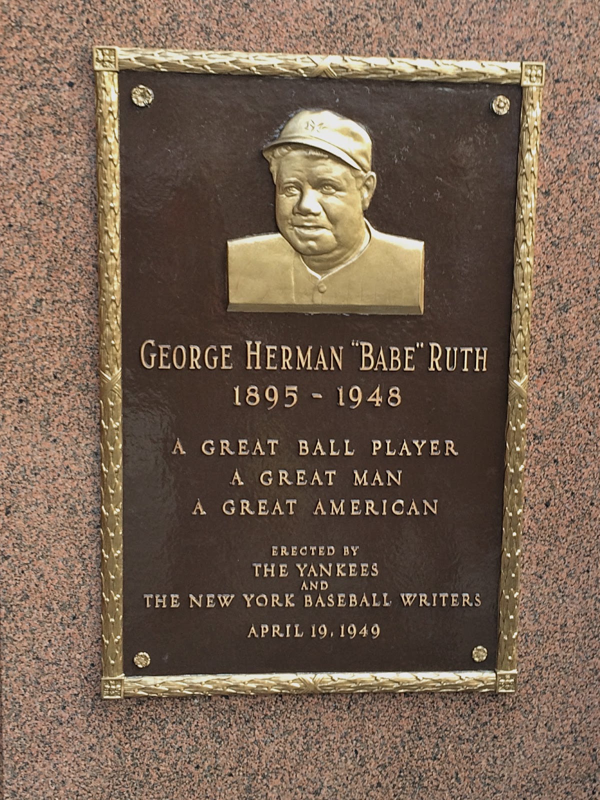 Attempted Bloggery: Yankee Stadium's Monument Park