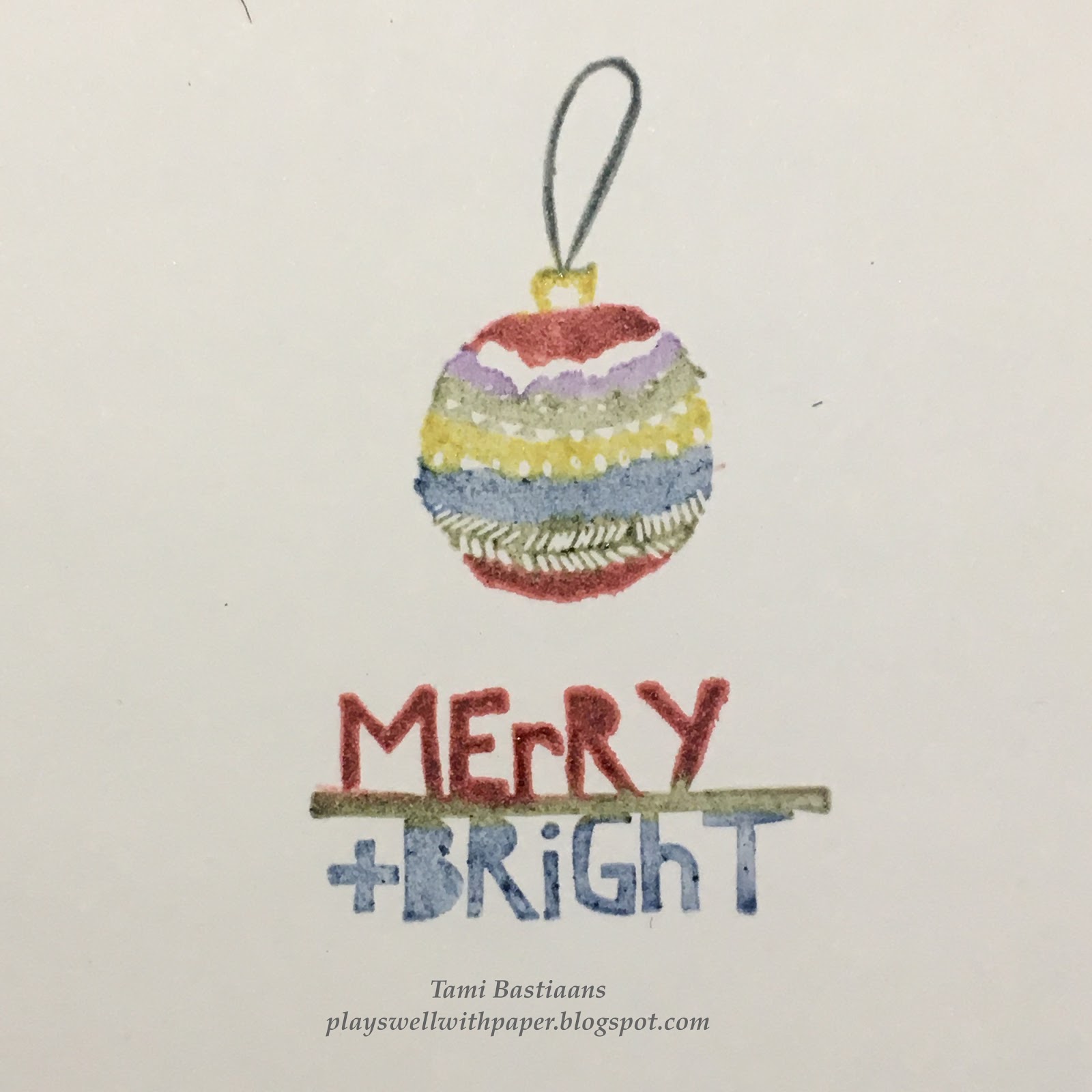 Plays Well With Paper: Christmas Greetings - Seasonal Scribbles