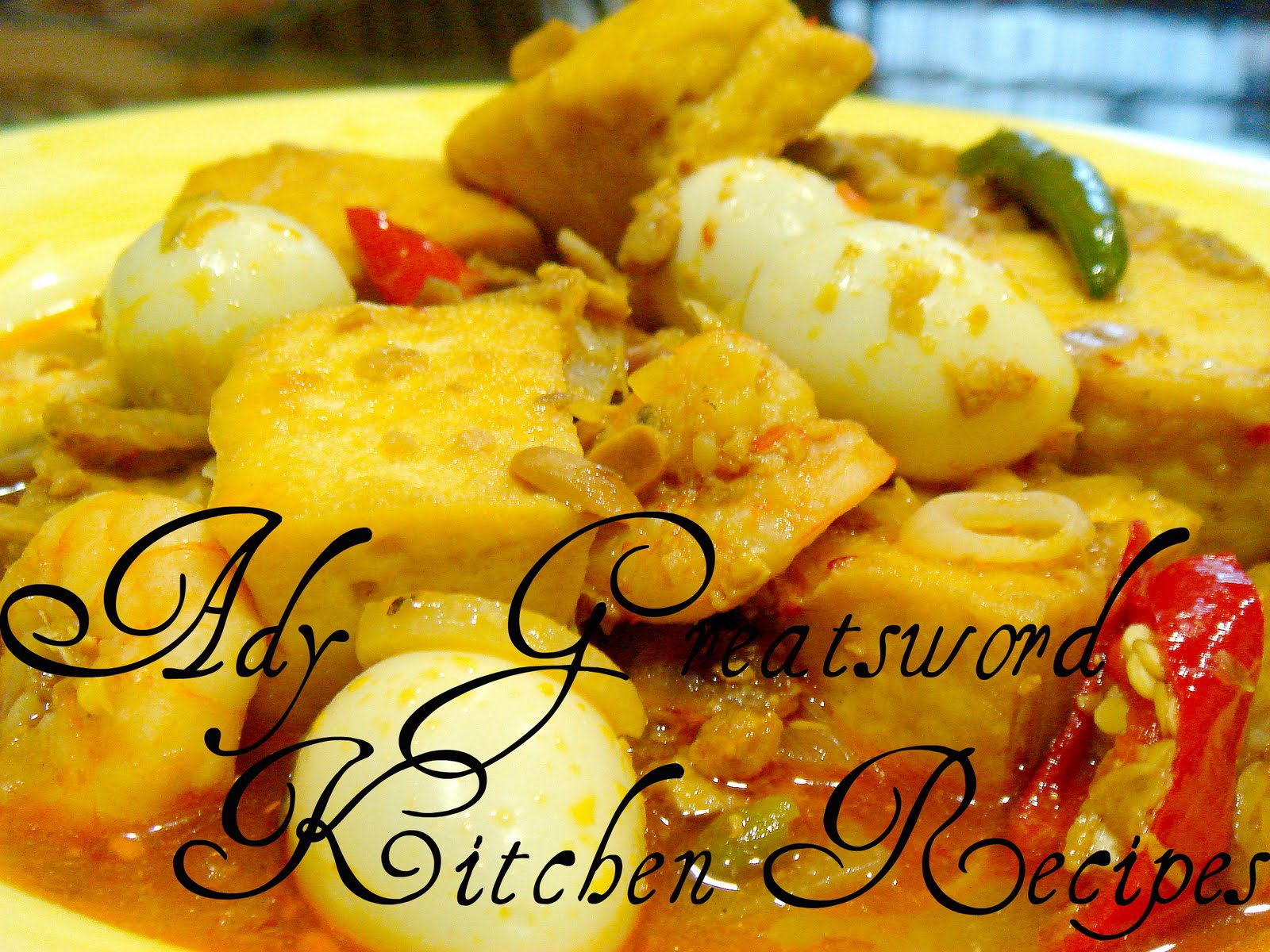 Ady Greatsword Empire Kitchen Recipes: Tahu Masak Taucu