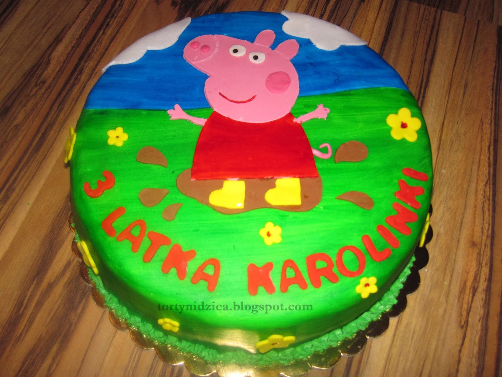 Torty artystyczne- Nidzica, Mława: Tort ze Świnka Peppą