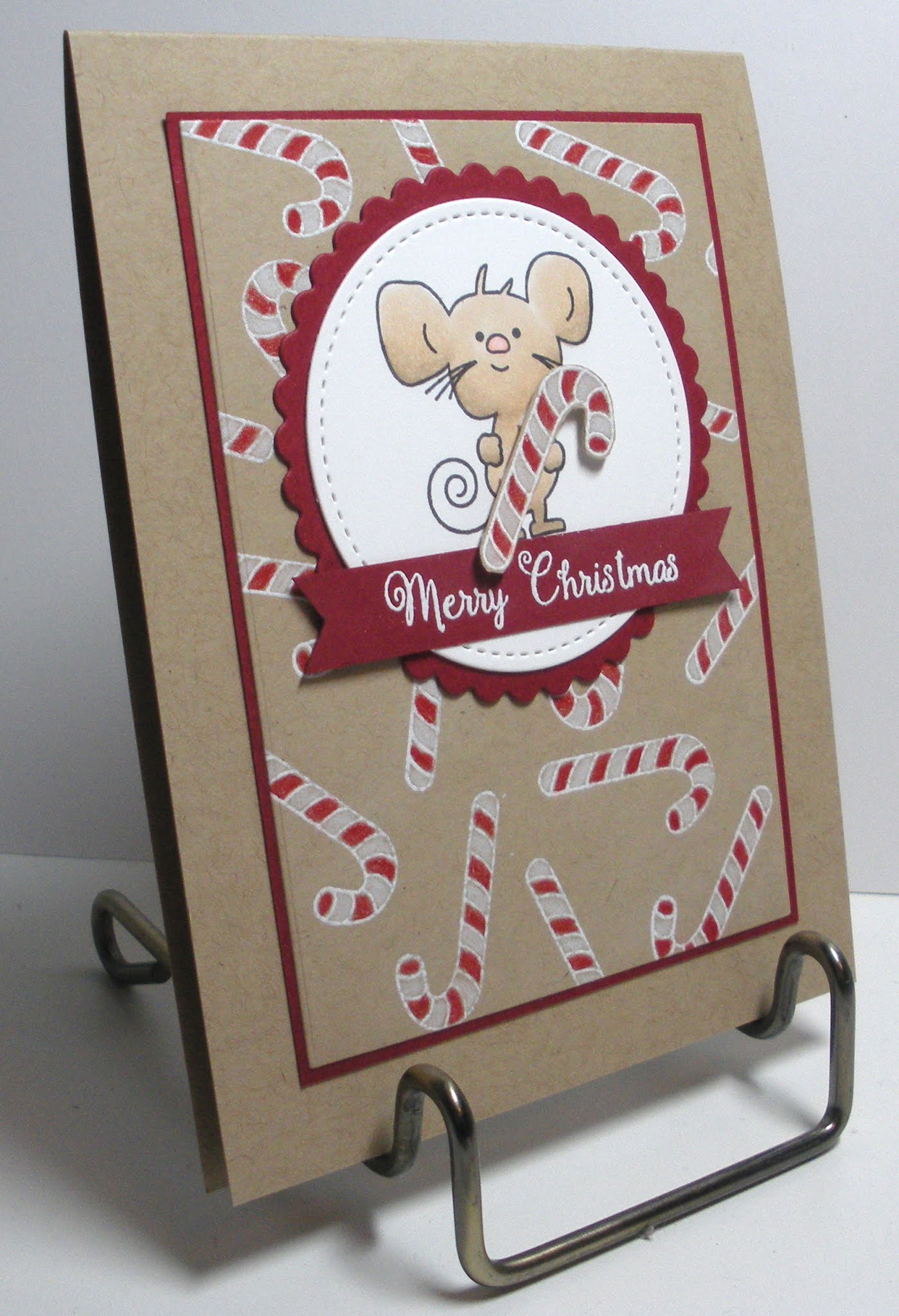 Think Outside the Box: Candy Cane Merry Christmas Mouse