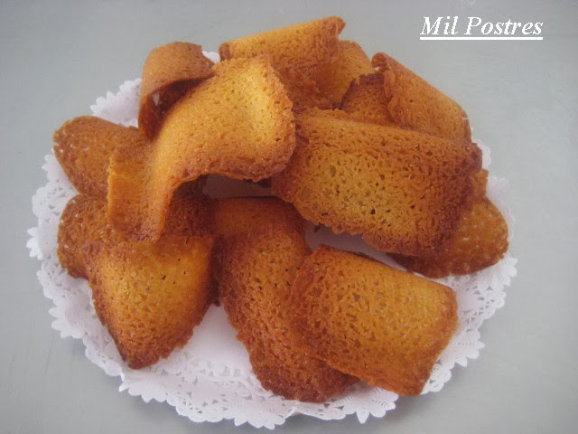 MIL POSTRES: Tejas de naranja y miel