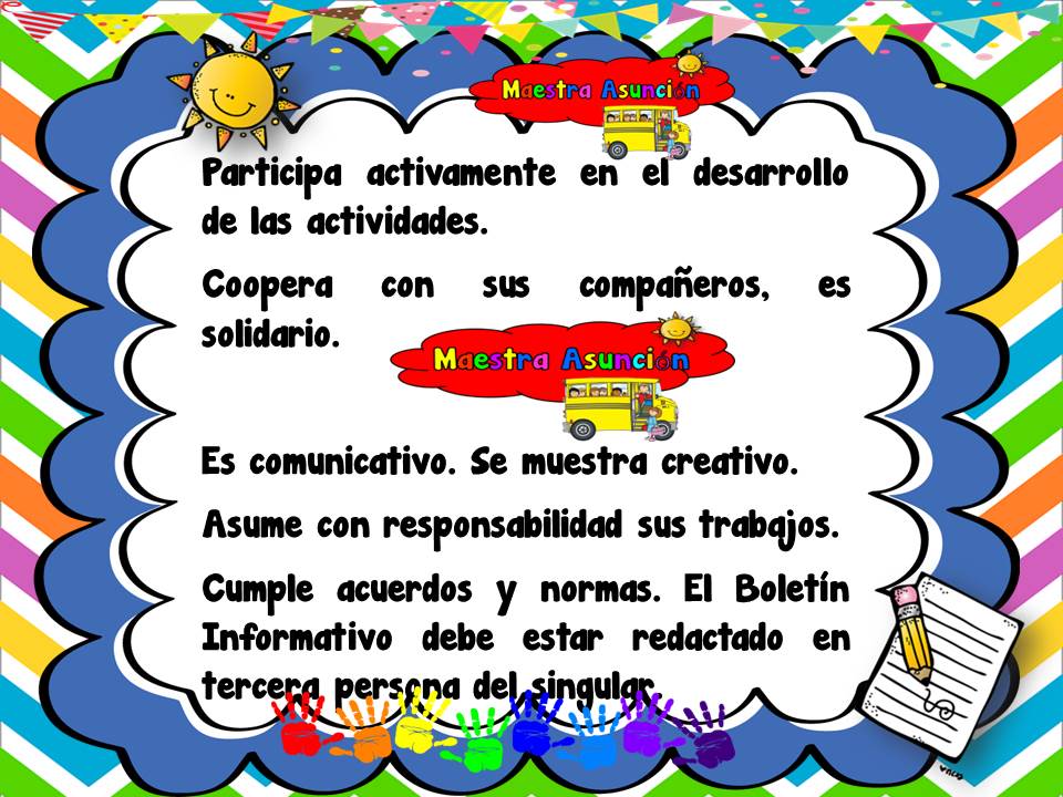 Orientaciones para elaborar los boletines informativos ( imágenes).