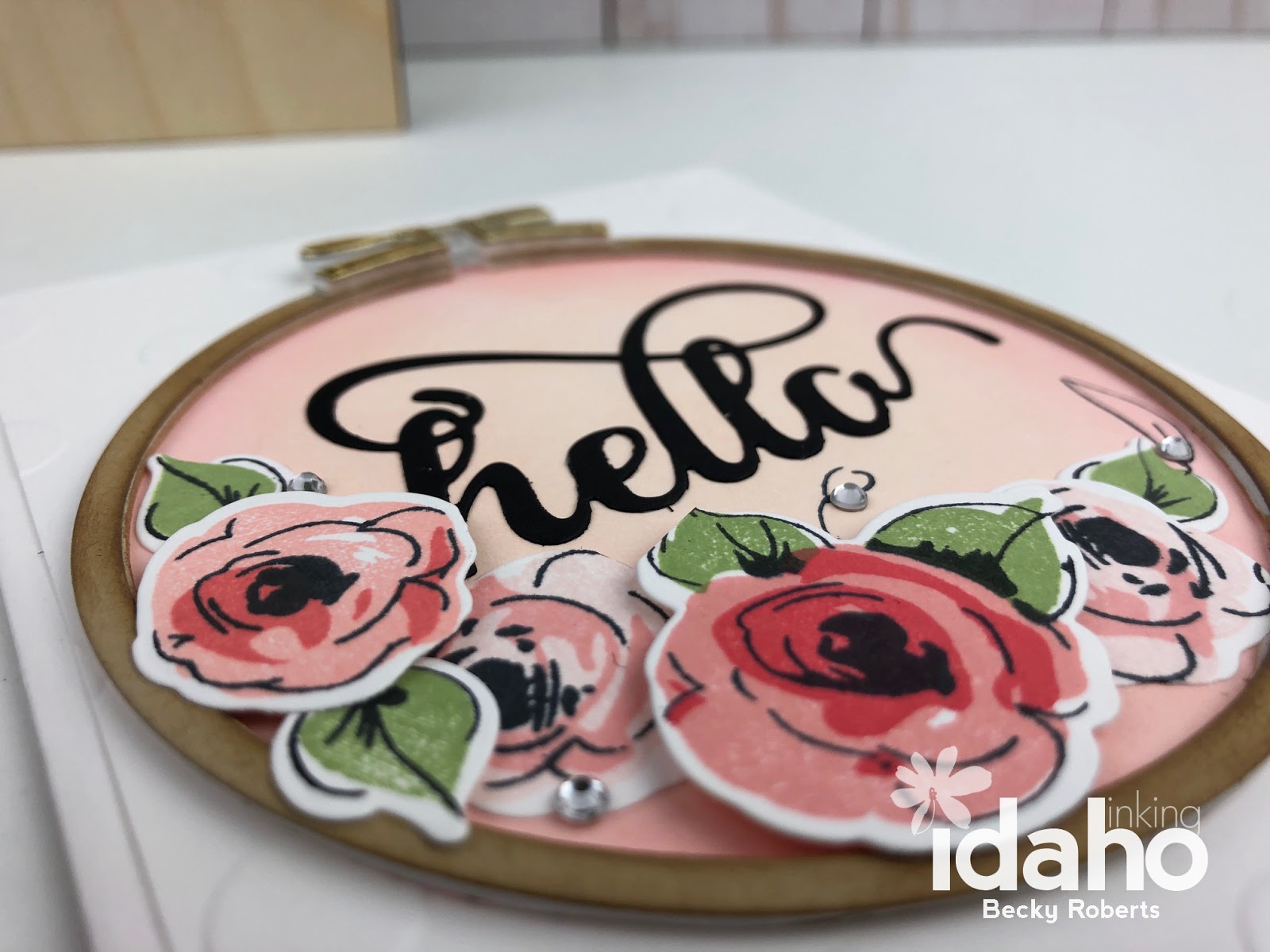 Inking Idaho: Embroidery Hoop Hello