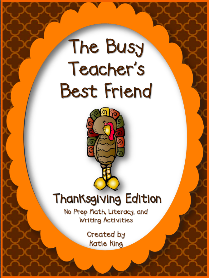 November Busy Teachers and how I use them! - Queen of the First Grade ...