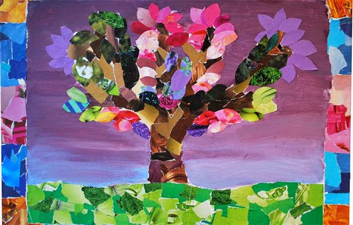 El mundo del Collage : TIPOS DE COLLAGE -Troceado o recortado de formas ...