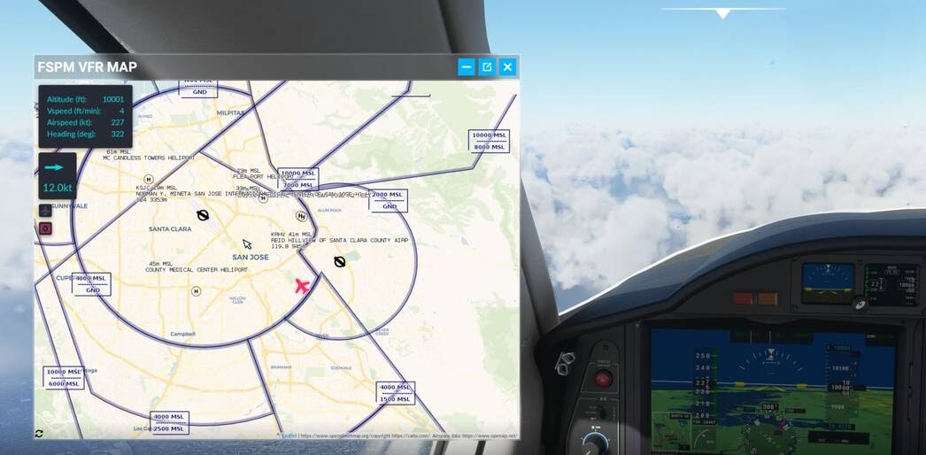 Update! MSFS2020 - FSPM VFR Map Addon - V.1.1.0