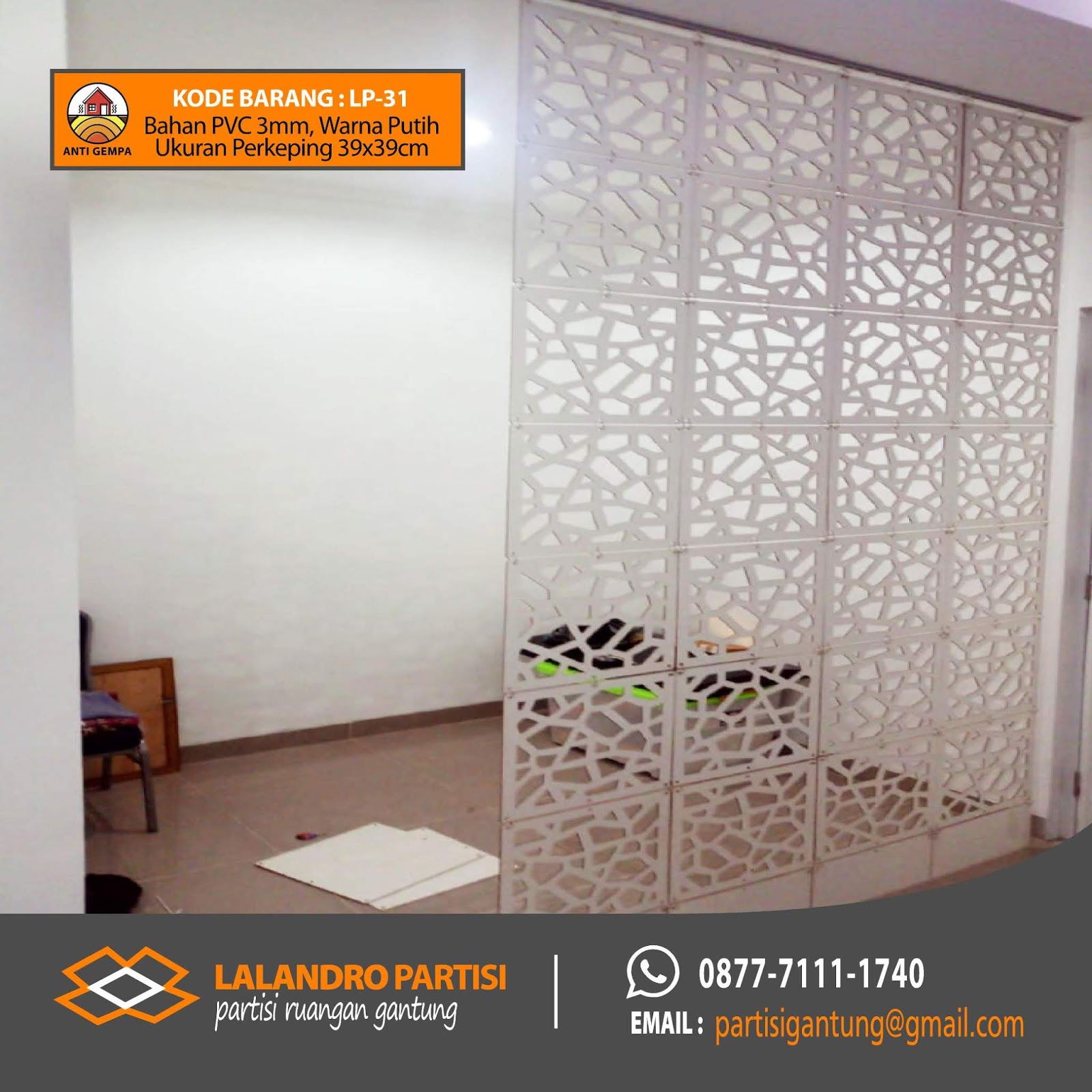 Partisi Ruangan Murah Jakarta Hanging Partition Whatsapp 087771111740