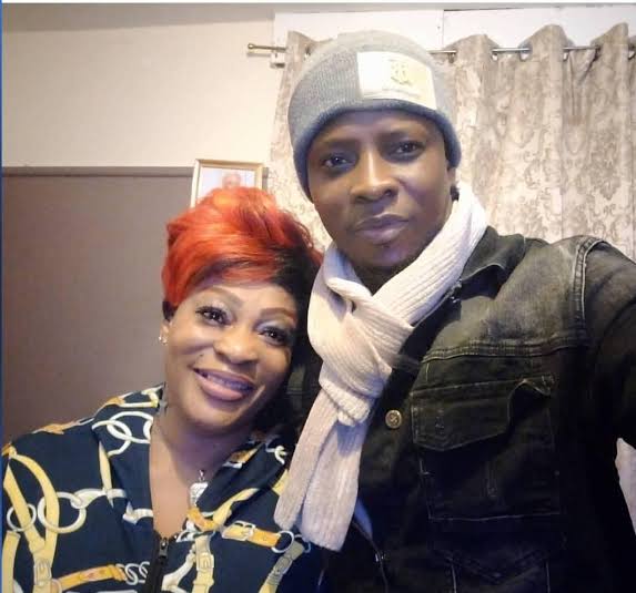 Pictures of Rotimi Salami and his mother (real biological lookalike mom)